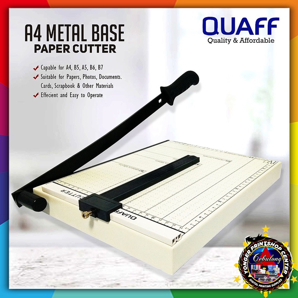 QUAFF PAPER CUTTER METAL BASE A4 SIZE AND A3 SIZE | Shopee Philippines