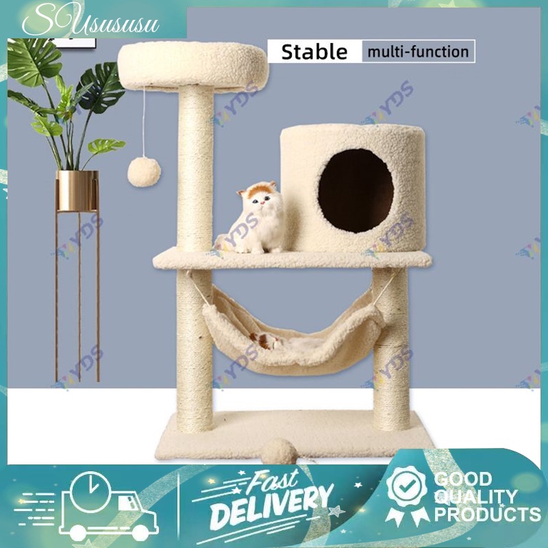 Luxury Cat climbing frame Cat house Tower for Indoor Cats Multi-Level ...