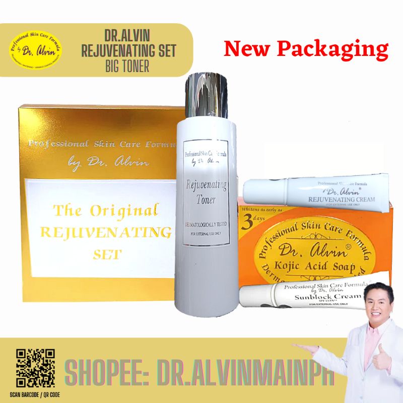 dr alvin rejuvenating set 120ml (big toner) | Shopee Philippines