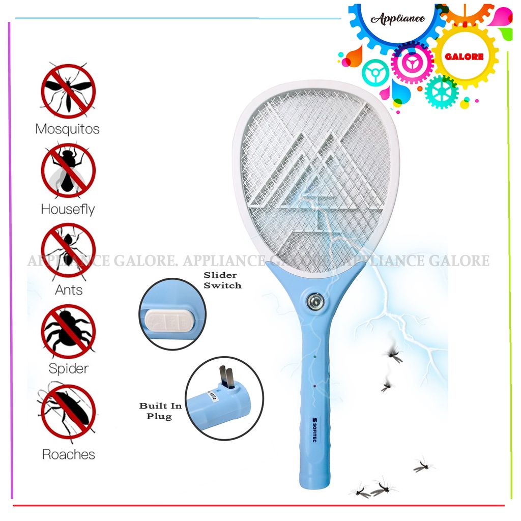 Mosquitoes Swatter Rechargeable Swatter Large Swatter with Led Light ...