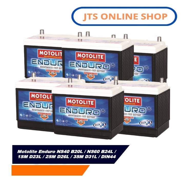 Motolite Enduro NS40 B20L / NS60 B24L / 1SM D23L / 2SM D26L / 3SM D31L ...