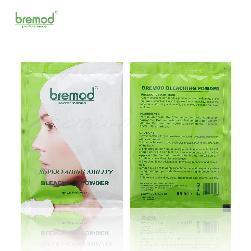 Bremod Super Fading Hair Color Bleaching Powder 30 grams BR-R091 ...