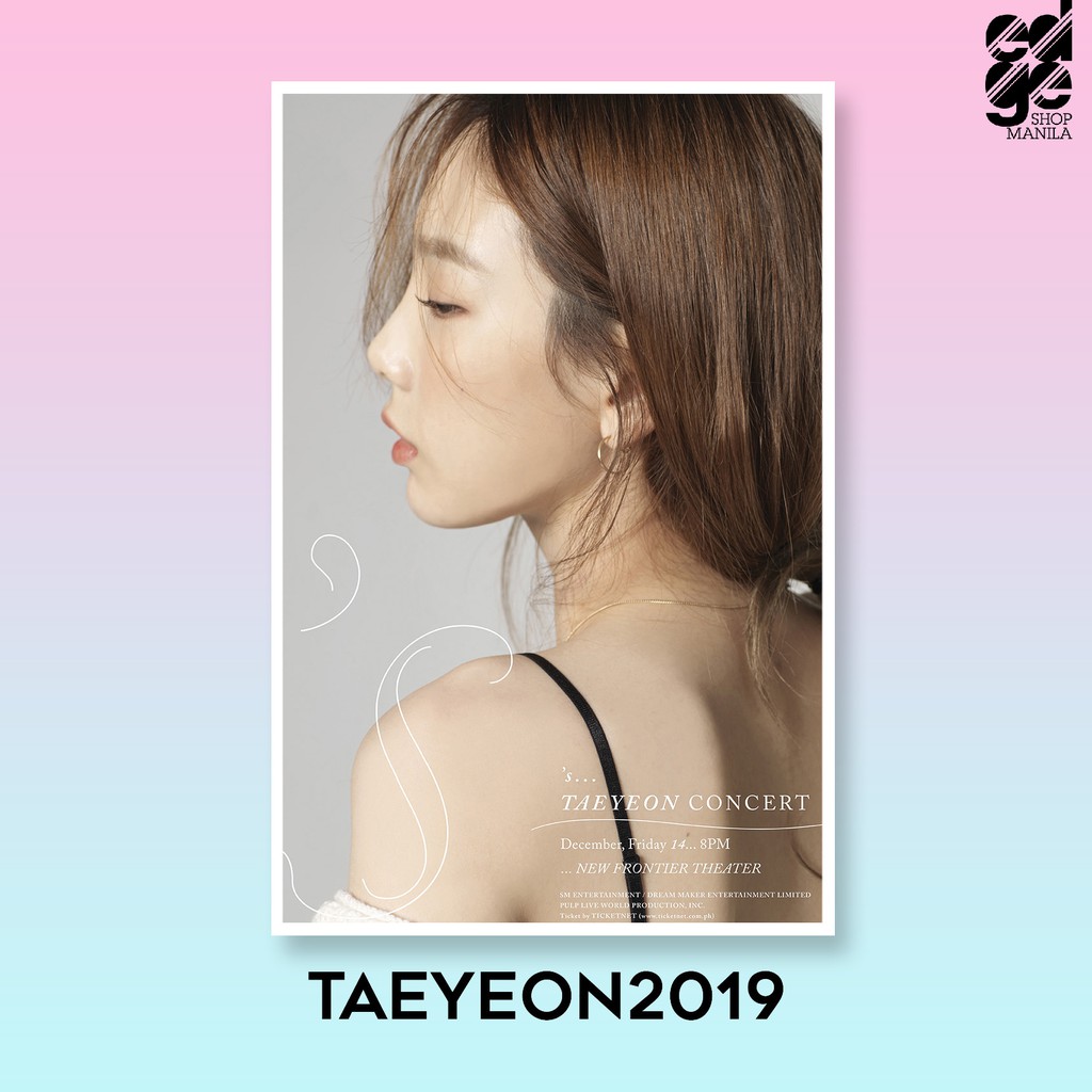 TAEYEON IN MANILA Concert Posters ( 305mm x 470mm ) | Shopee Philippines
