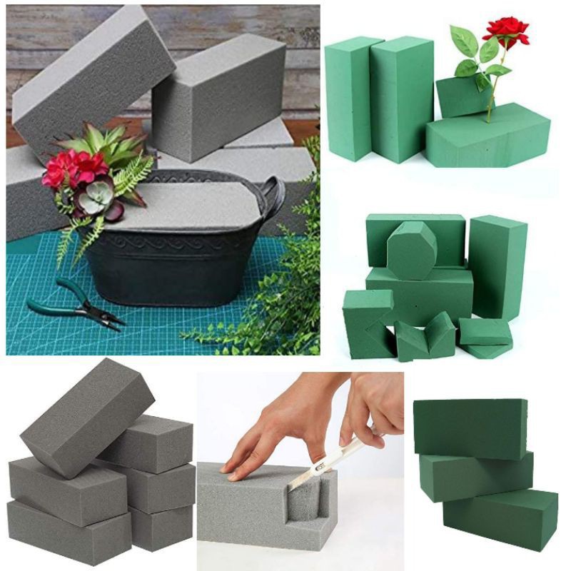 Dry Floral Foam Blocks For Fresh And Artificial Flowers 10 5x23cm