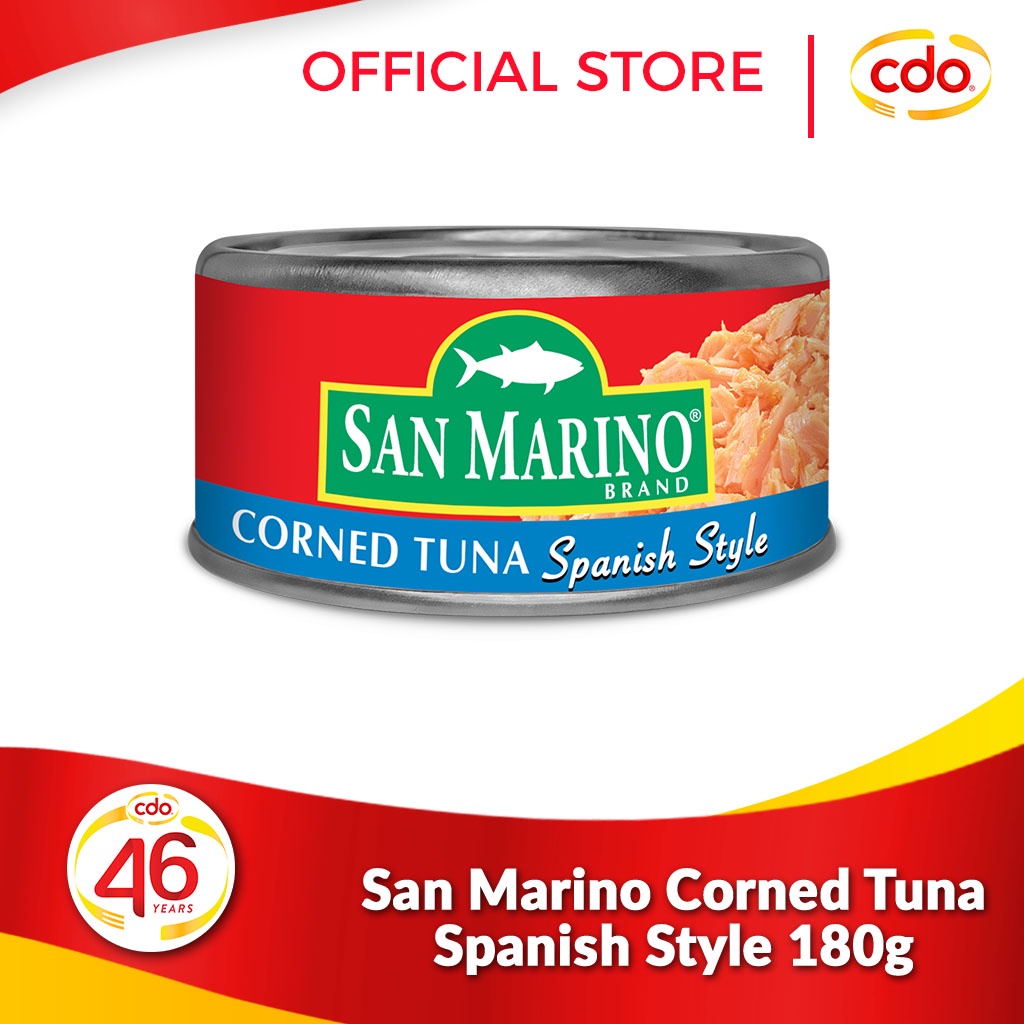San Marino Corned Tuna Spanish Style 180g | Shopee Philippines