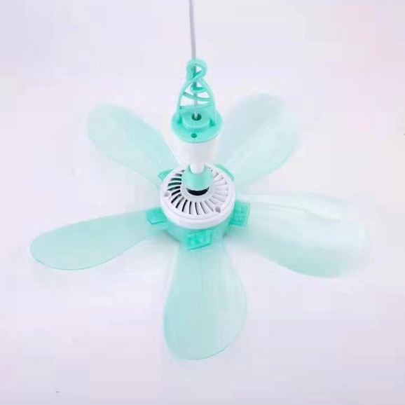 ZH Mini Ceiling Fan 5 blades Portable Ceiling fan Wall Fan Portable ...