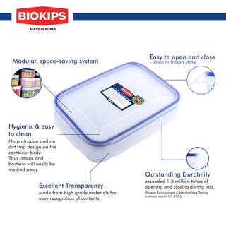 Biokips Rectangular Food Keeper 670ml | BPA Free | 100% Airtight ...