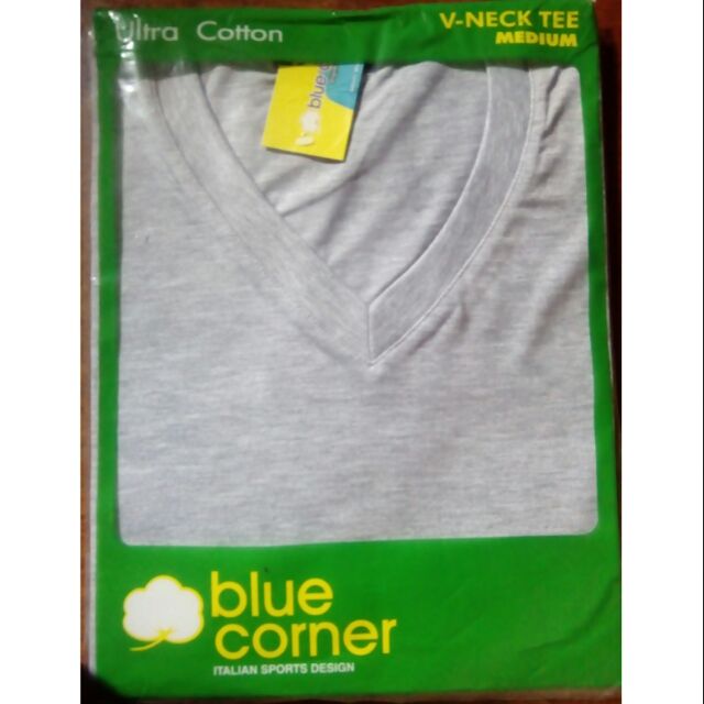 Original Blue Corner V-NECK Tshirt for Adults - Light Gray | Shopee ...