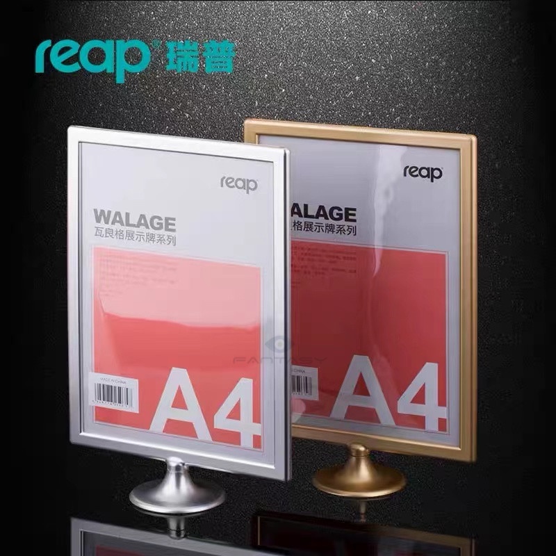 REAP Walage Table Card Label Signs AD Display Stands Double-Sided ...