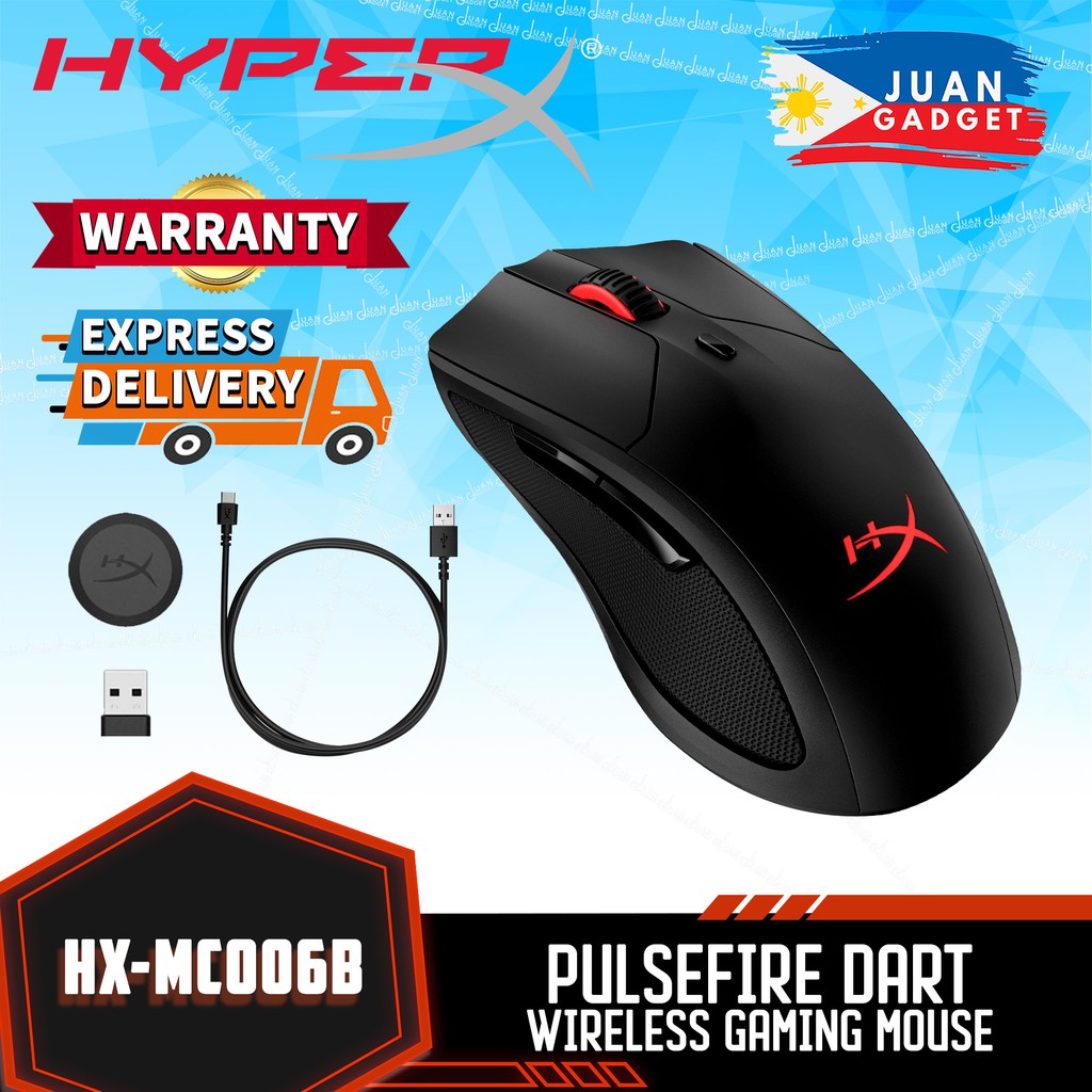 Hyperx Hx Mc006b Pulsefire Dart Wireless Rgb Gaming Mouse Software Controlled Customization