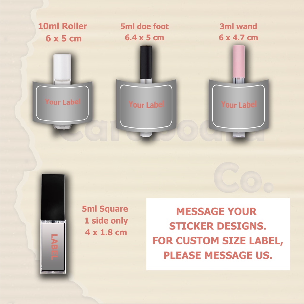Liptint Lipstick Cosmetic Sticker Label | Shopee Philippines