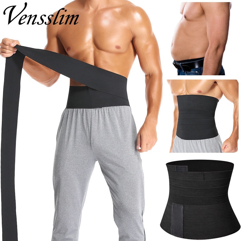 Mens Waist Trainer Male Abdomen Reducer Snatch Me Up Bandage Wrap ...