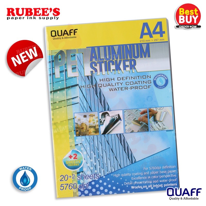 PET aluminum sticker A4 size | Shopee Philippines