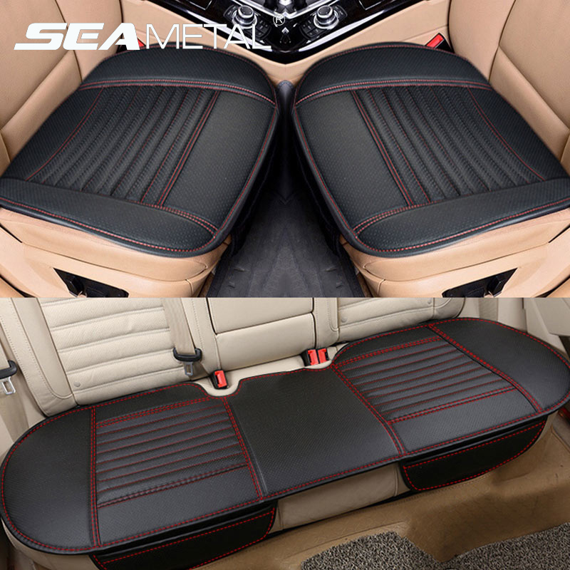 Seametal Car Seat Covers Pu Leather Seats Cushion Universal Protector