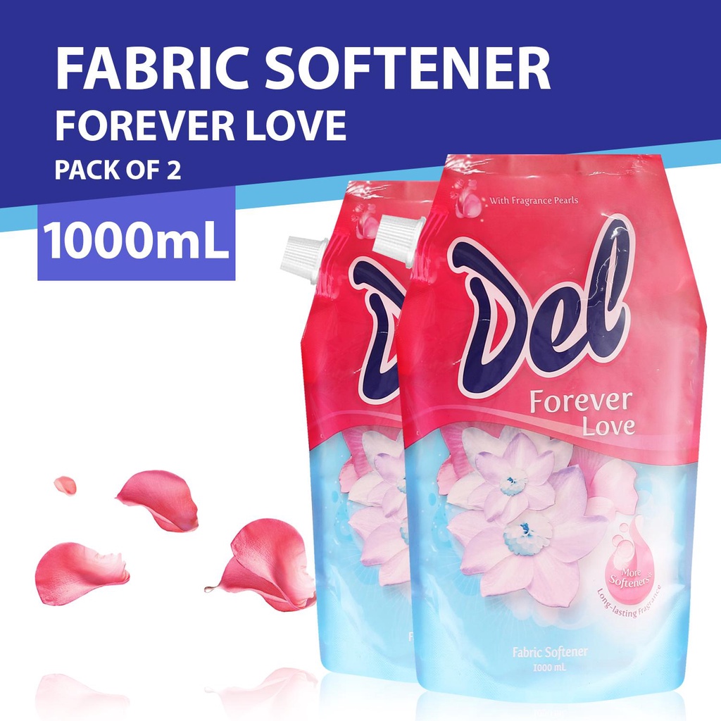 Del Forever Love Fabric Softener (1000 mL SUP) Set of 2 | Shopee ...