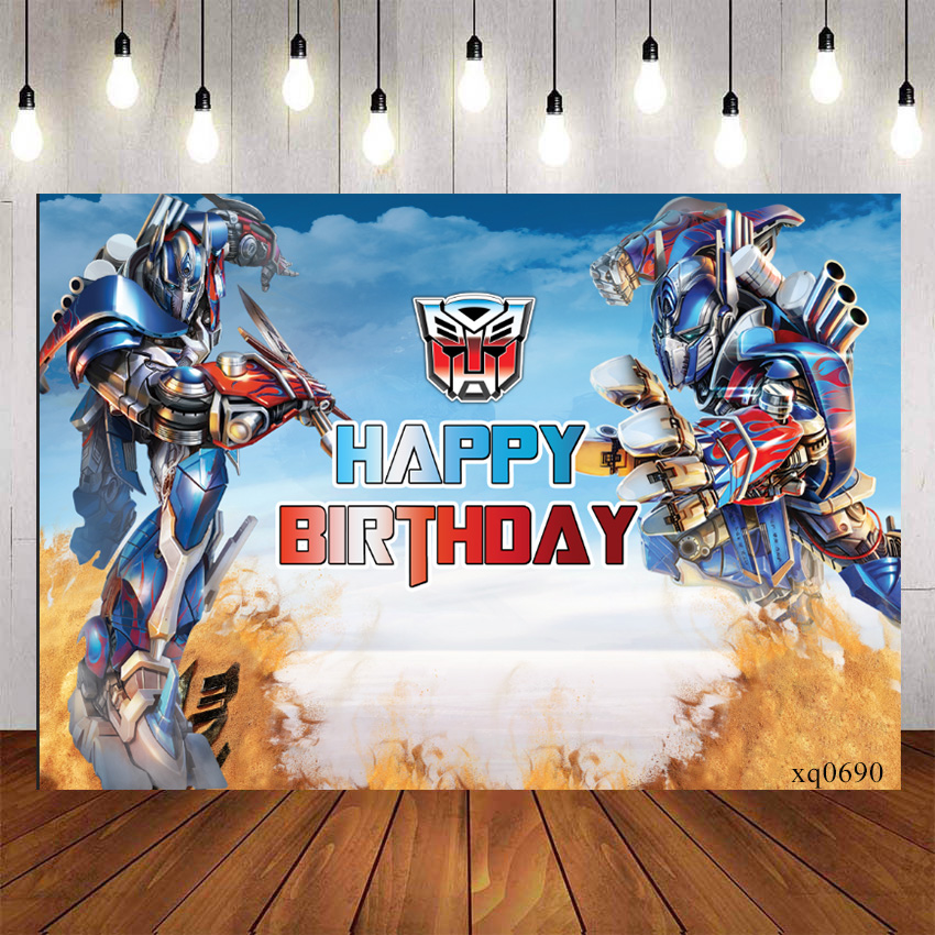 Transformers Optimus Prime Backdrop For Photography Baby Shower Kids ...