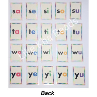 Laminated Flash cards for kids ABAKADA | Shopee Philippines