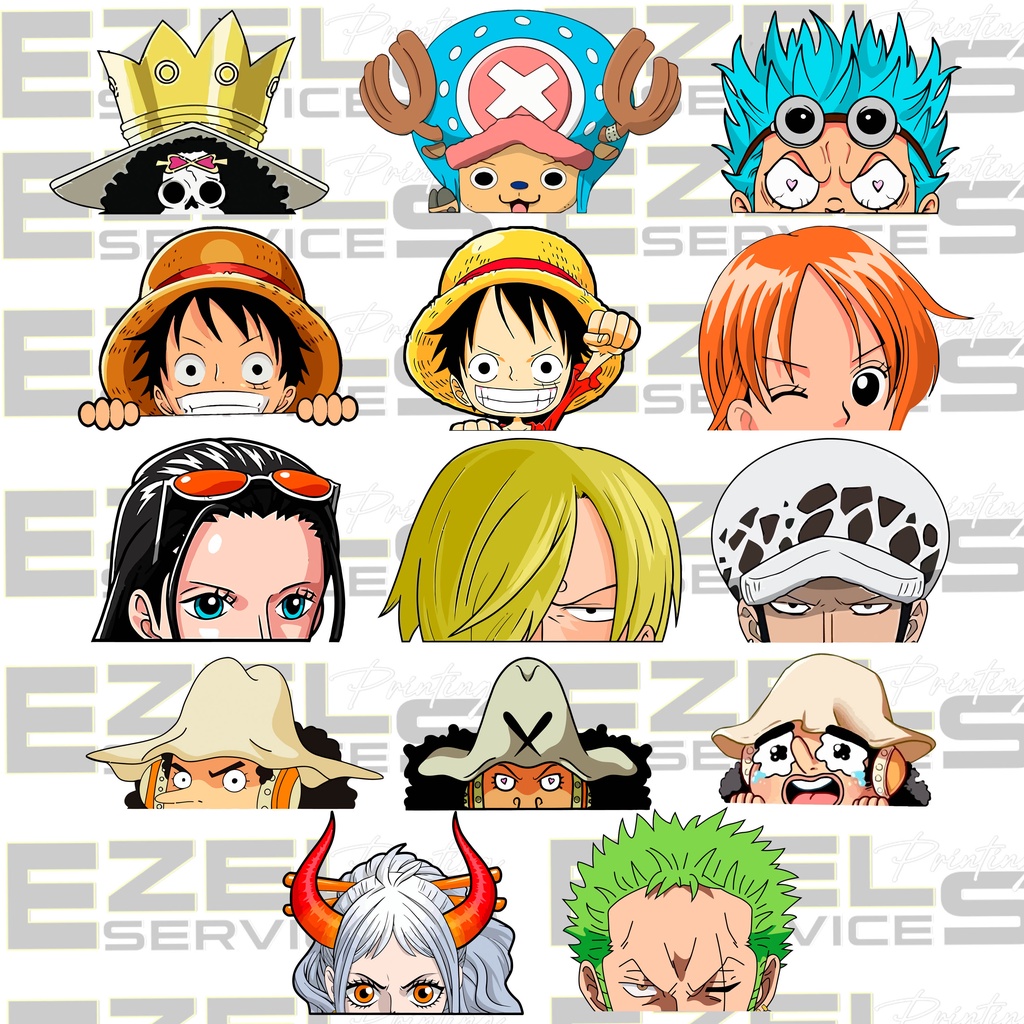 One Piece Peeking Sticker | Shopee Philippines