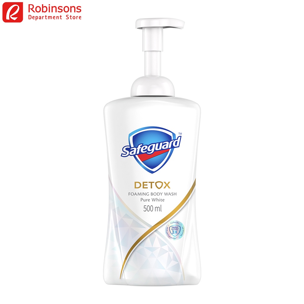Safeguard Detox Foaming Bodywash White 500ml | Shopee Philippines