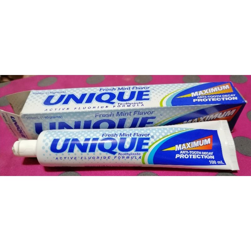 Unique Toothpaste Active Flouride Formula 100ml | Shopee Philippines