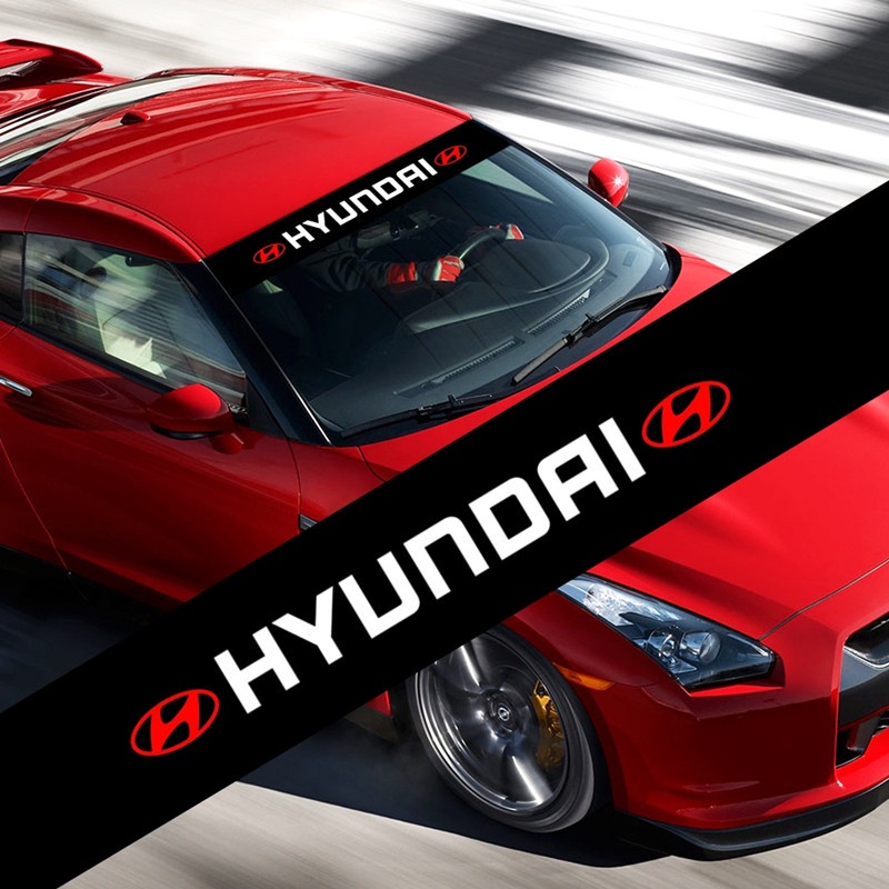 Hyundai Car front and rear window windshield PVC sticker waterproof ...