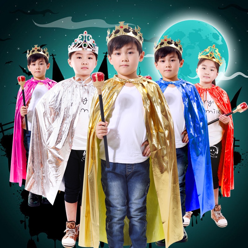 Halloween Children's Costume Boys Cosplay Clothes Cloak Prince Cape ...
