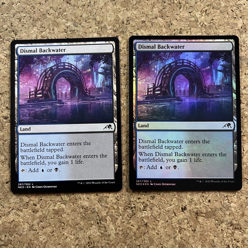 MTG DISMAL BACKWATER (LAND) KAMIGAWA NEON DYNASTY (BLUE BLACK) MAGIC ...