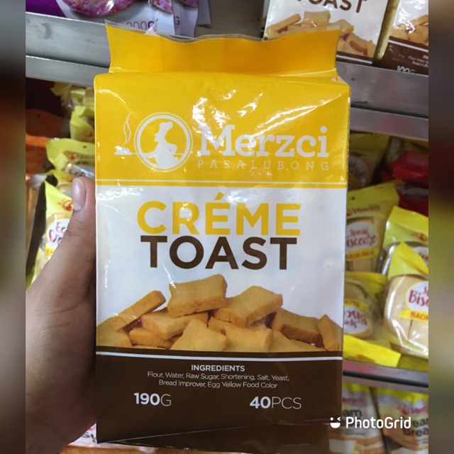 CREME TOAST 190g/100g MERZCI PASALUBONG | Shopee Philippines