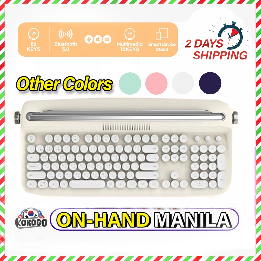 [ACTTO] Retro Bluetooth Multipairing Keyboard B303 B503 5 colors NEW ...