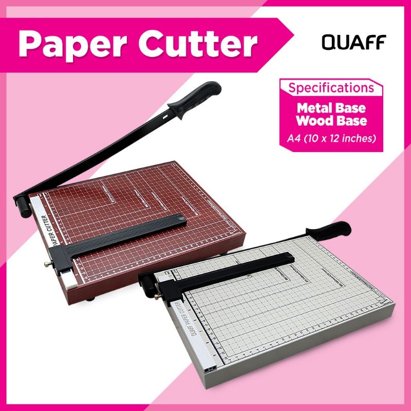 QUAFF PAPER CUTTER A4 SIZE WOOD&METAL | Shopee Philippines
