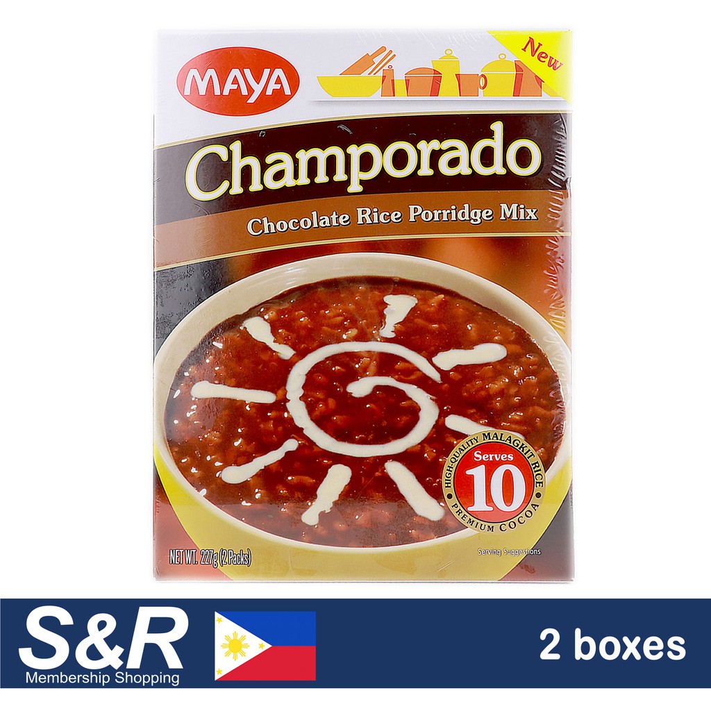 Maya Champorado Chocolate Rice Porridge Mix 2 boxes | Shopee Philippines