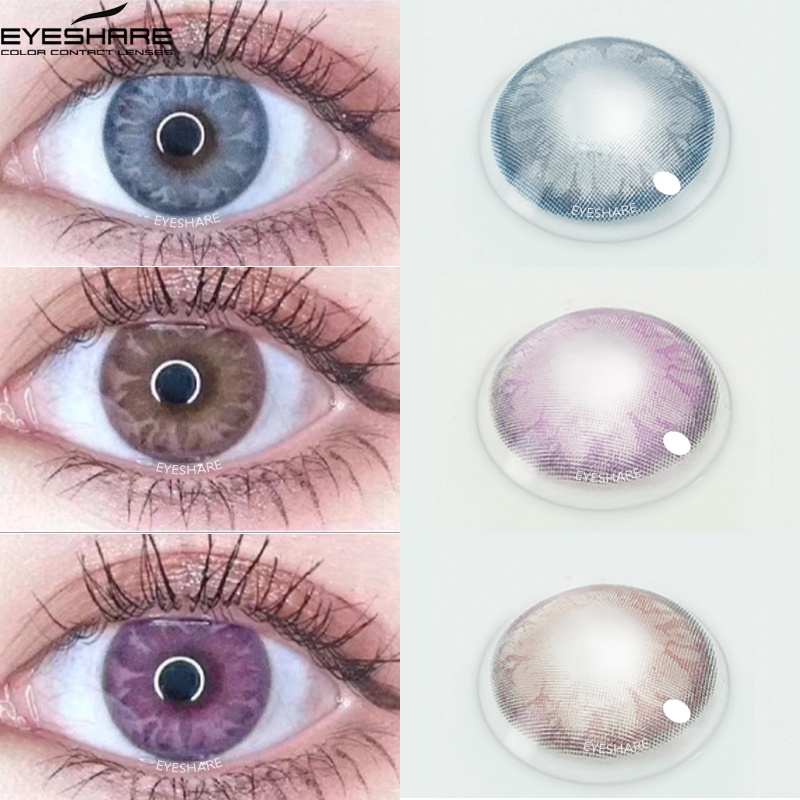 Eyeshare Colored Contact Lenses Gem Series Soft Lens Yearly Use | Shopee Philippines
