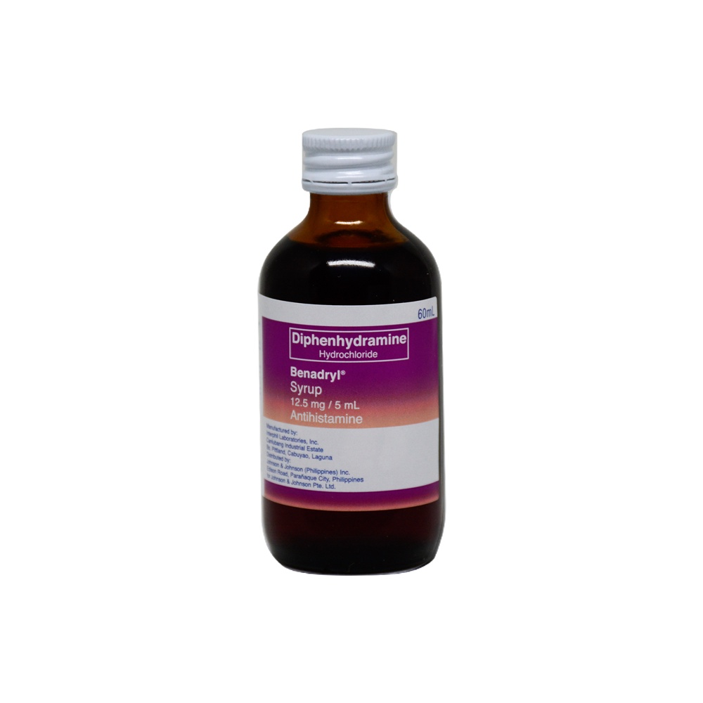 BENADRYL SYRUP ANTIHISTAMINE 60ML | Shopee Philippines