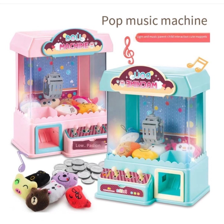 One year warranty Game Clip Doll Grabber Catcher Arcade Game Machine ...