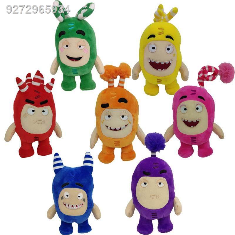 7pcs/lot 15-18cm Oddbods Plush Toys Doll Oddbods Newt Buuble Pogo Zee ...