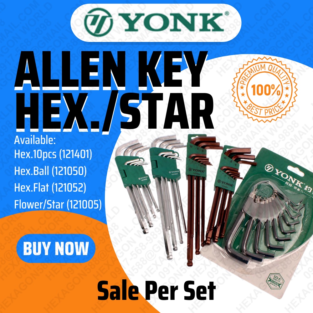 1Set Yonk Star / Flower Allen Key | Shopee Philippines