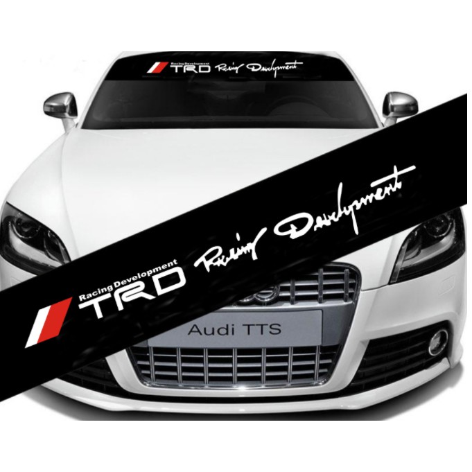 TRD sticker Toyota windshield sticker Universal (PROMO) | Shopee ...