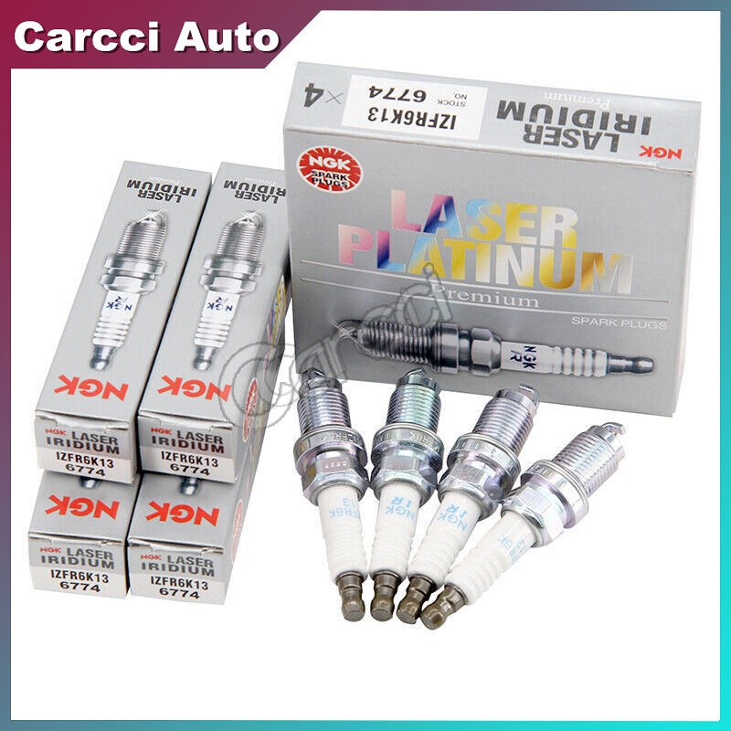 4pcs IZFR6K13 6774 Laser Iridium Spark Plugs For Honda Accord Fit12290-RB1-003 9807B-56A7W ...