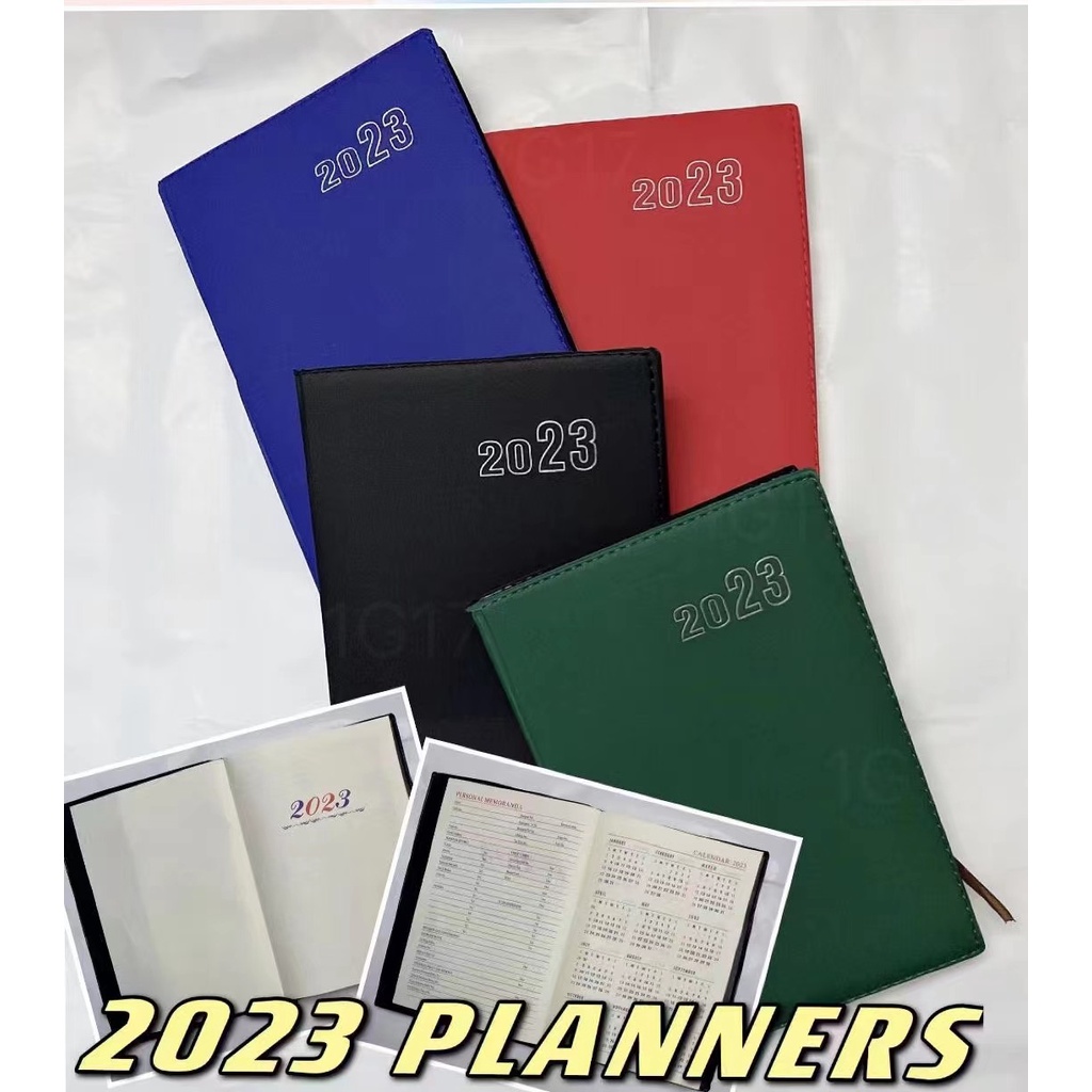 NEW 2023 Planner Journal Leather Calendar Notebook Book | Shopee ...
