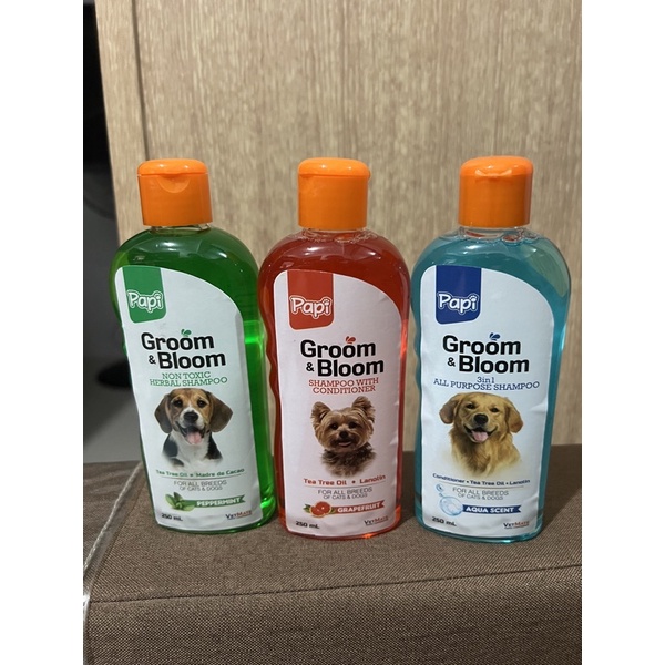 Papi Groom & Bloom Shampoo and Conditioner 250ml | Shopee Philippines