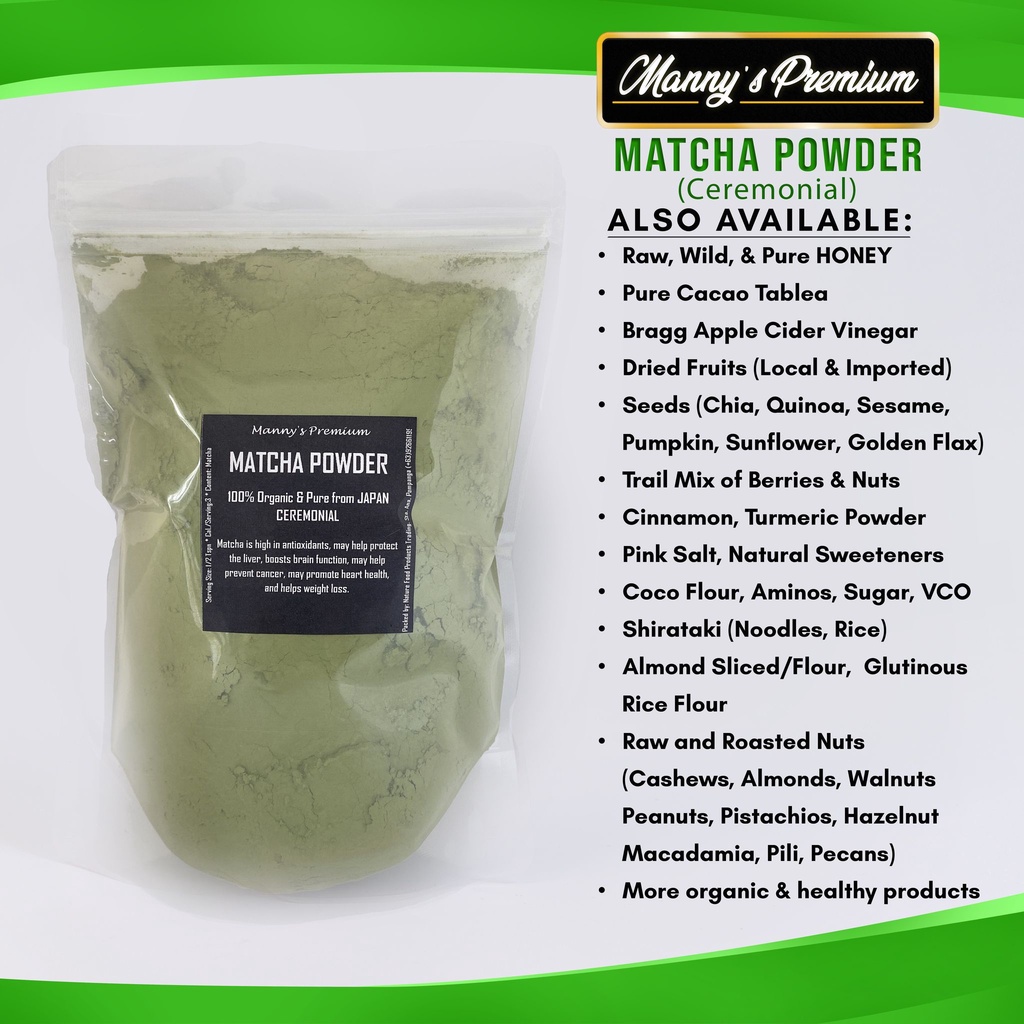 Pure Matcha Powder (Ceremonial Grade, Organic) | Shopee Philippines