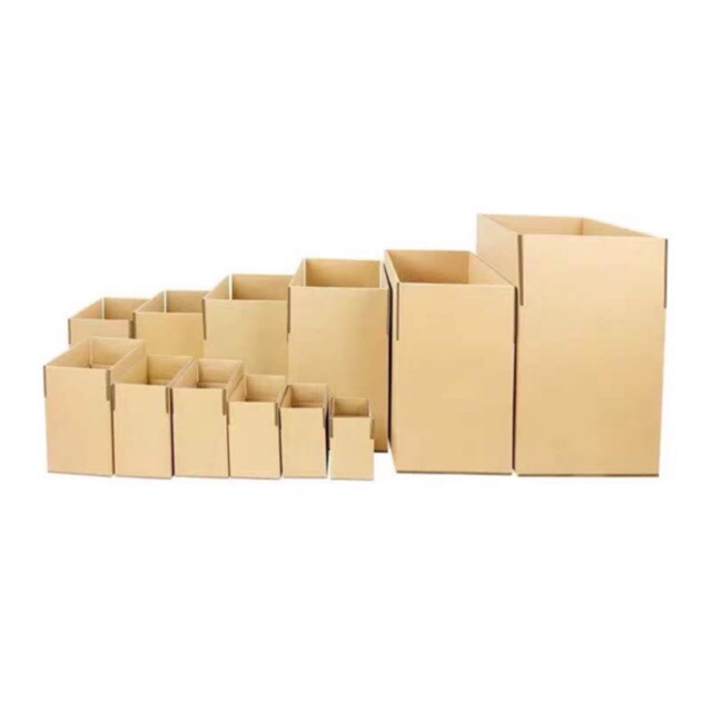 ON HAND Carton box corrugated cardboard box packaging Kraft Size 10Pcs ...
