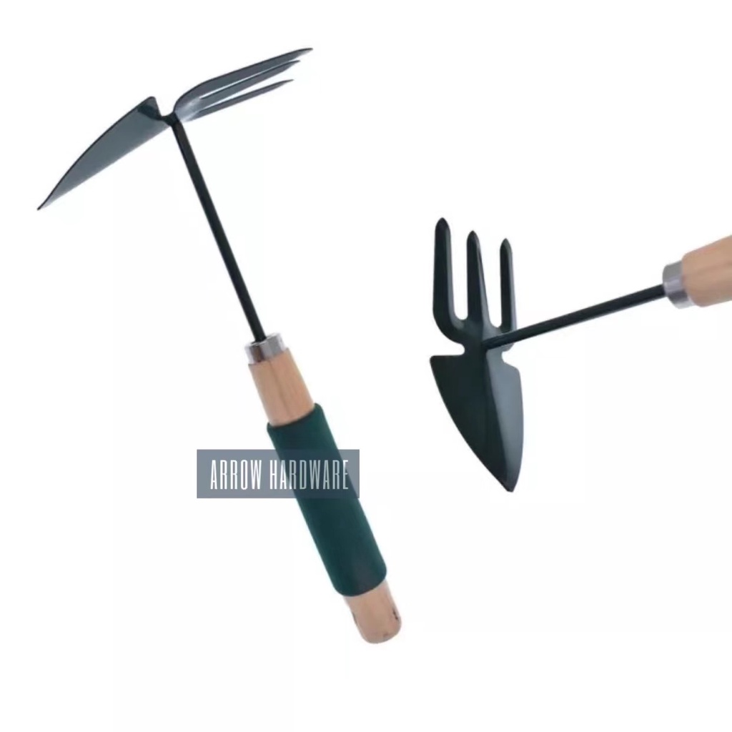 Hunter Gardening wood sponge grip two sided hoe | Shopee Philippines