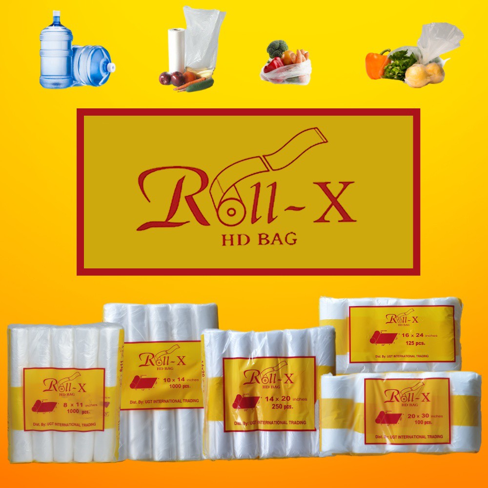 Roll-X HD Roll Plastic Bag (Laundry/Produce/Water Refiling) - plastic ...