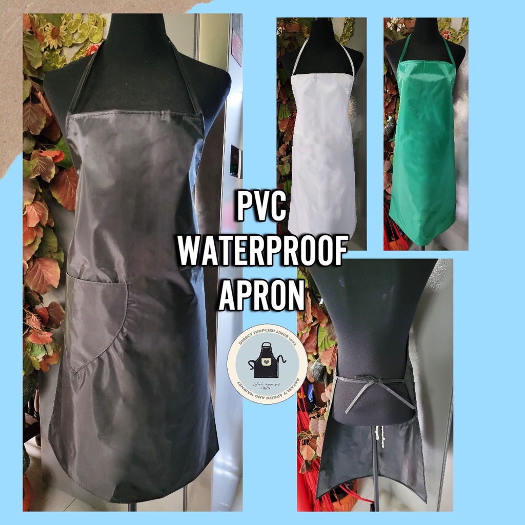 WATERPROOF APRON (HIGH QUALITY PVC APRON) | Shopee Philippines