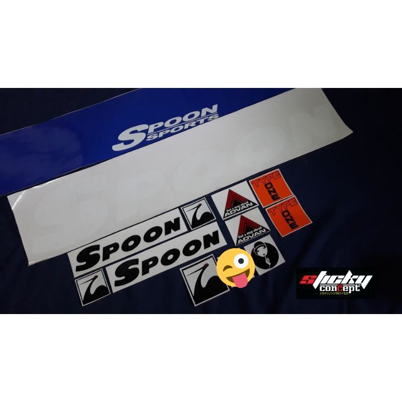 Spoon windshield banner complete set by sticky concept | Shopee Philippines