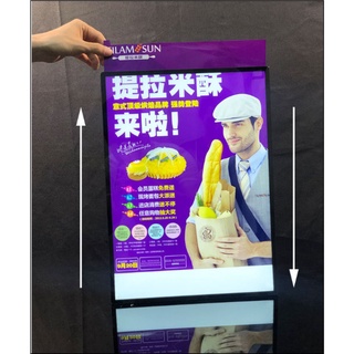 LED Menu Table Stand / Order Board Display Light Table Price List Milk ...