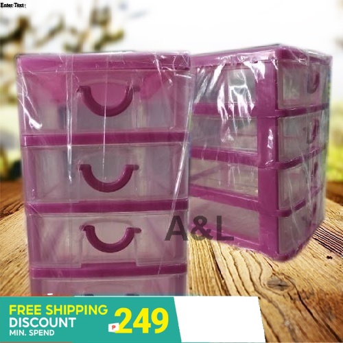 Mini Drawer Desk Organizer 9912 4L Single Drawer | Shopee Philippines