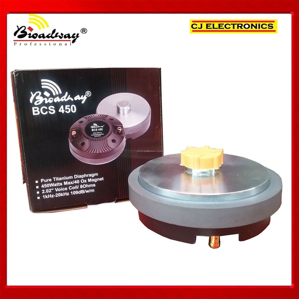 450 Watts Compression Driver Broadway BCS-450 with capacitor | Shopee ... 450 Watts Compression Driver Broadway BCS-450 with capacitor | Shopee ...