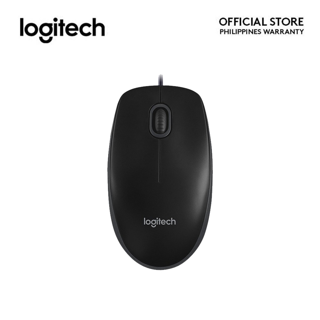 Logitech B100 Wired USB Mouse, 3-Buttons, Optical Tracking ...